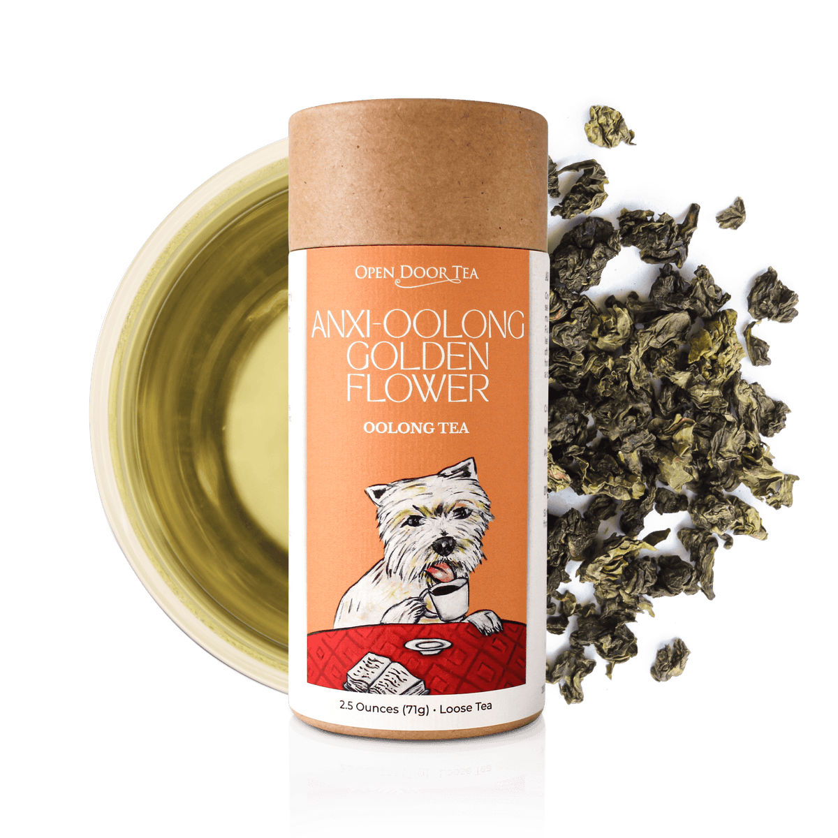 Anxi Oolong Golden Flower | Oolong Tea, Loose Leaf – Open Door Tea CT
