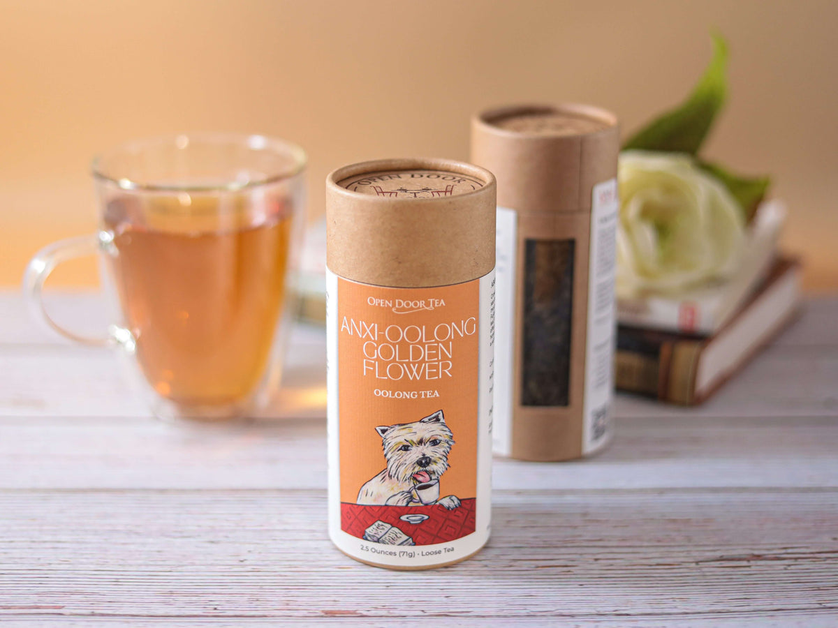 Anxi Oolong Golden Flower | Oolong Tea, Loose Leaf – Open Door Tea CT